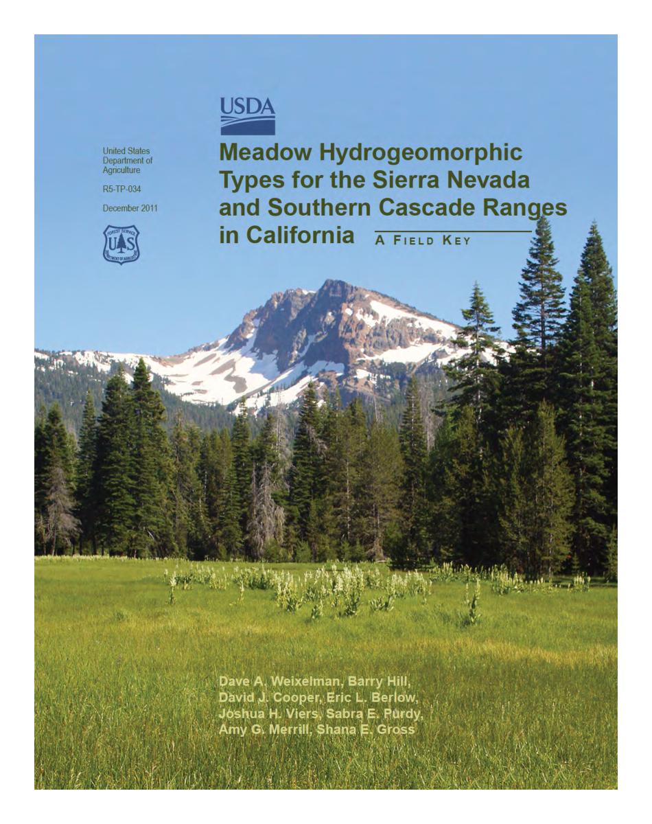 Meadow Hydrogeomorphic Types for the Sierra Nevada and Southern Cascade ...